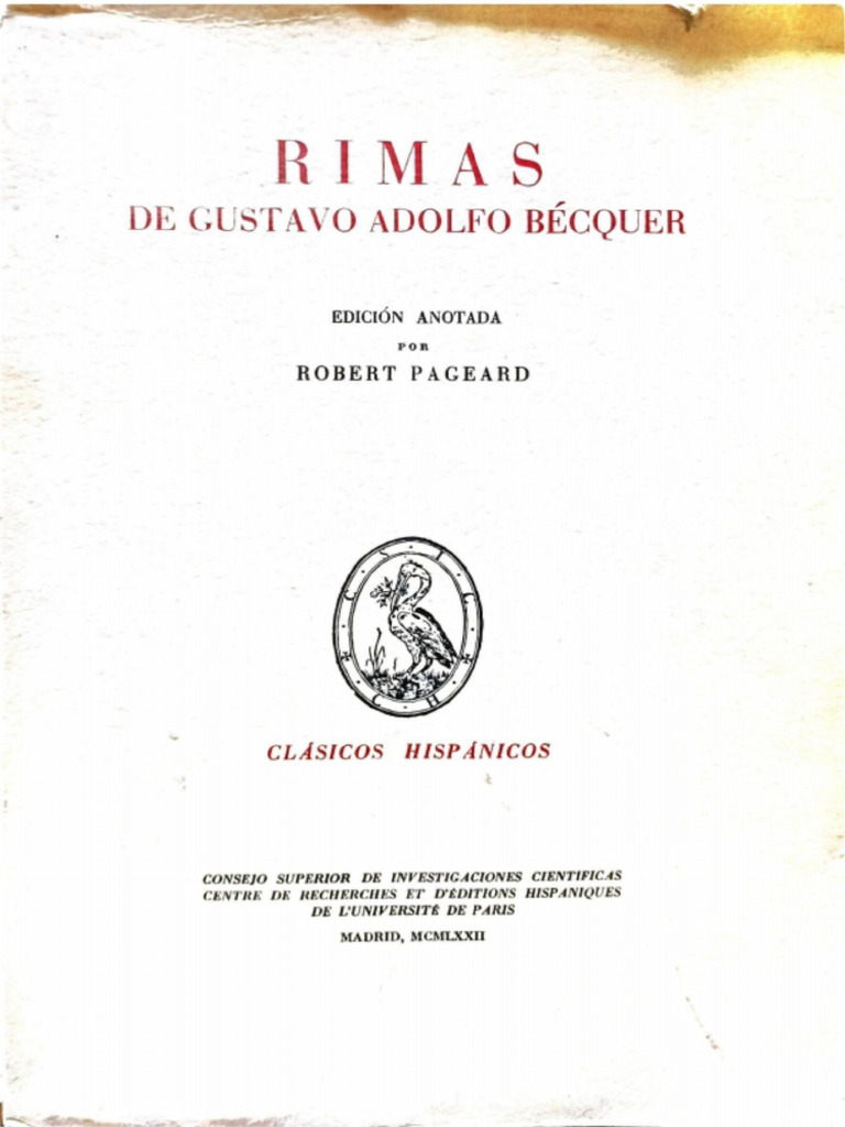 Bécquer - Rimas (Edición Anotada) | PDF