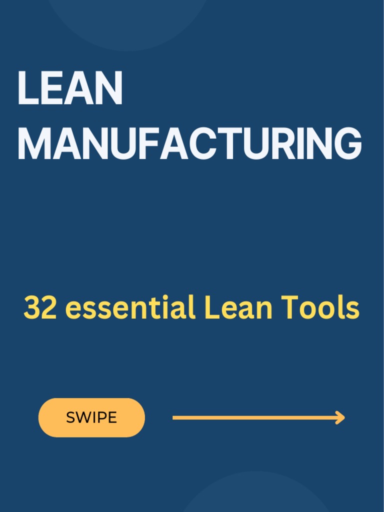 32 Essential Lean Tools Training | PDF | Lean Manufacturing | Systems ...
