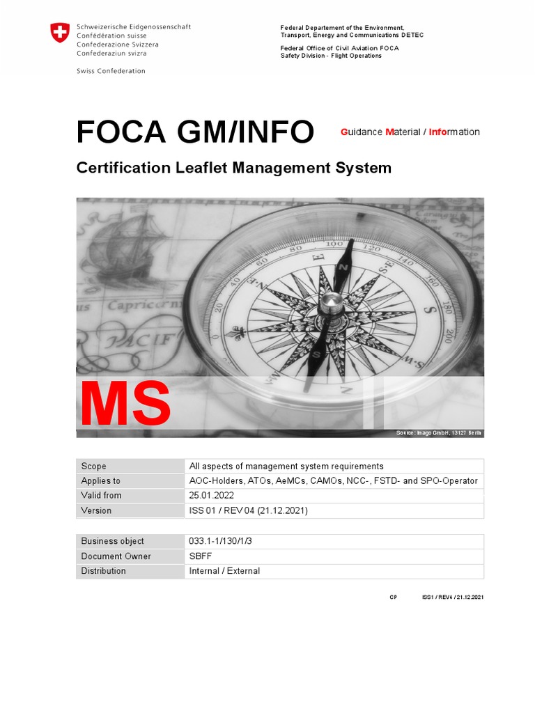 FOCA Certification Leaflet Overview | PDF | Flight Recorder | Aviation