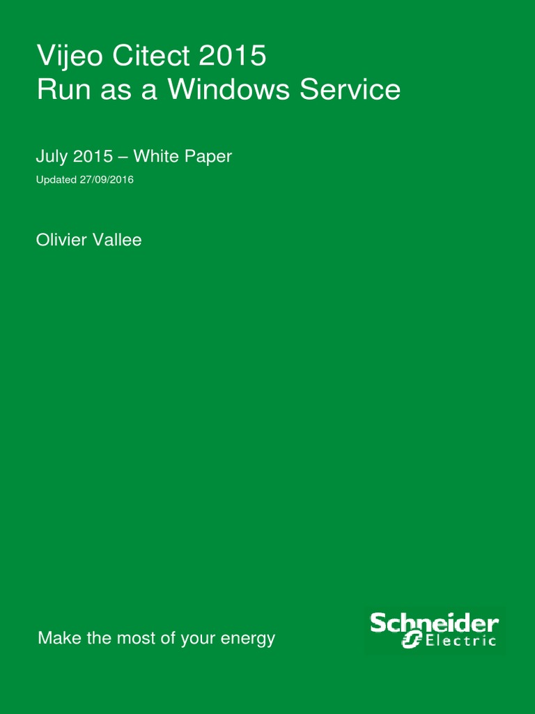 Run2015as Service Vijeo Citect 2015 Run As A Windows Service | PDF ...