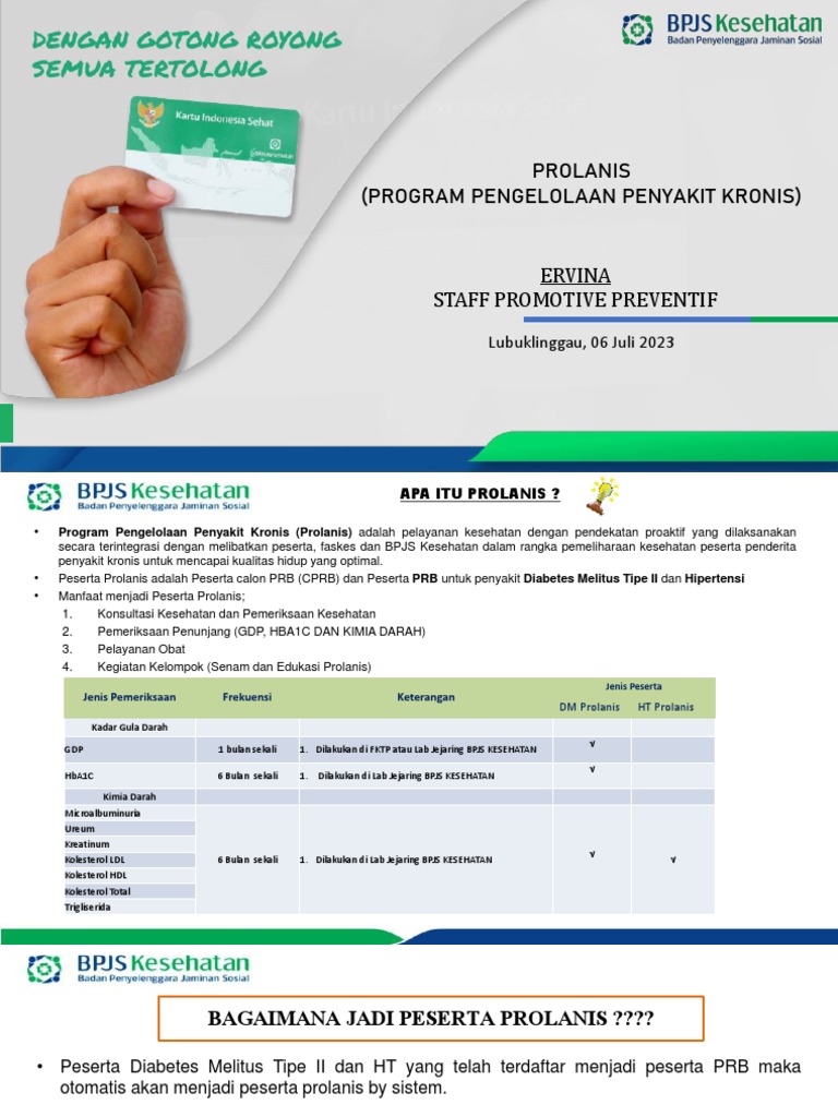 Materi Prolanis Sesi I | PDF