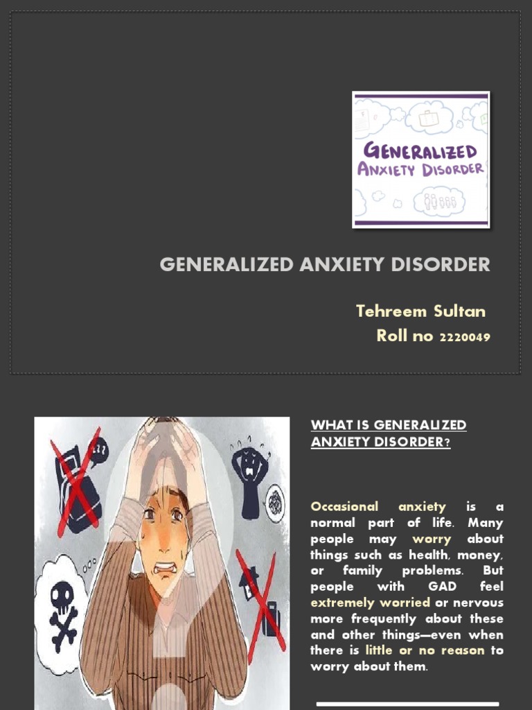 Generalized Anxiety Disorder Guide | PDF | Anxiety Disorder | Agoraphobia