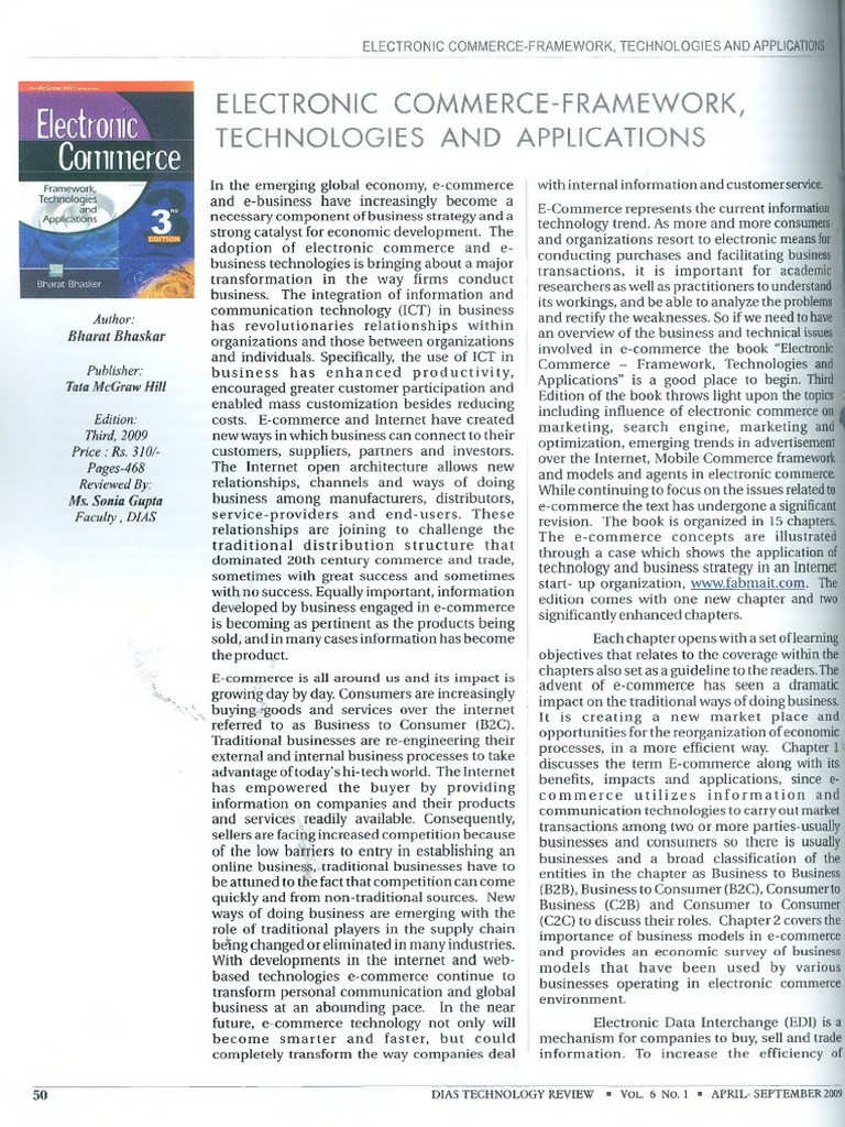 50 51 Electronic Commerce Framework Technologies and Applications | PDF | E Commerce | Internet