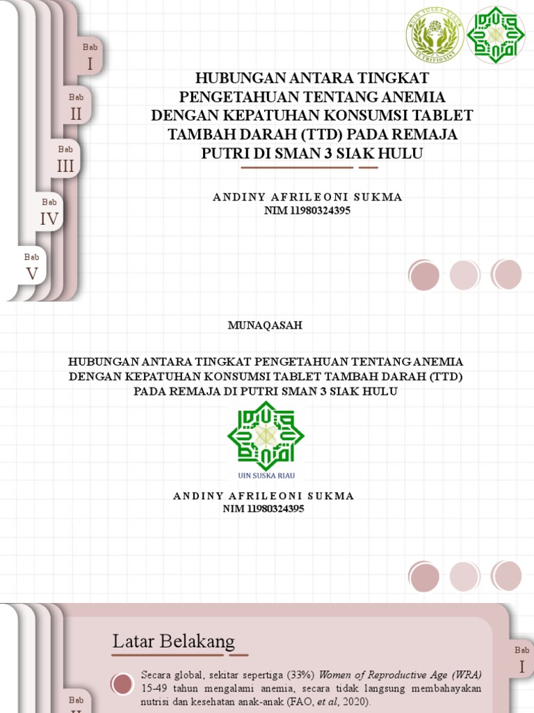 Hubungan Antara Tingkat Pengetahuan Tentang Anemia Dengan Kepatuhan ...