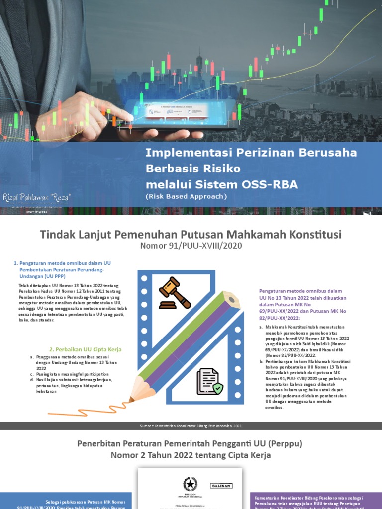 Perizinan Berusaha Berbasis Risiko OSS-RBA | PDF