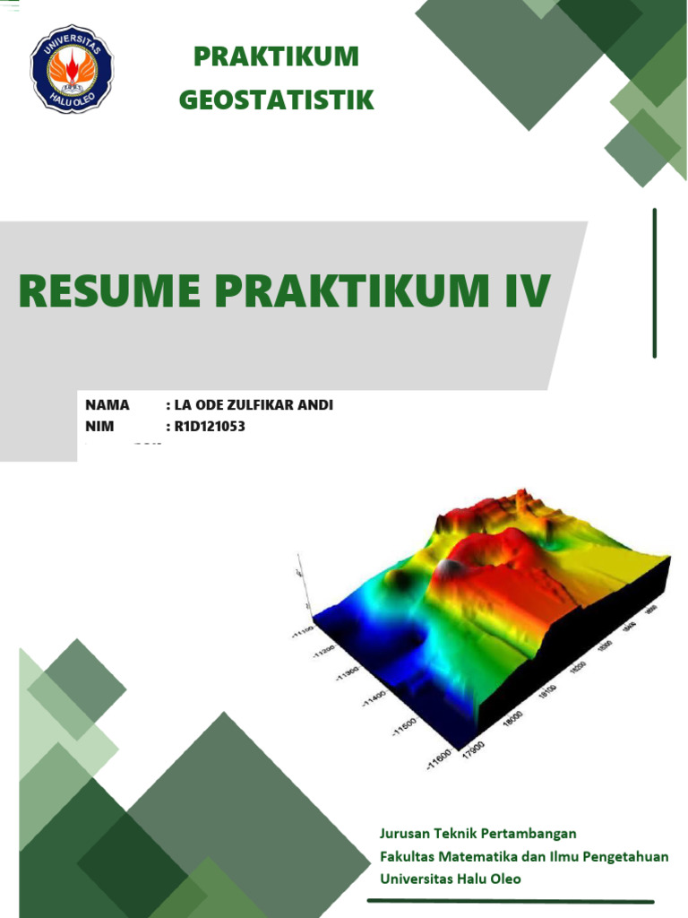 La Ode Zulfikar Andi - Analisis Geostatistik | PDF