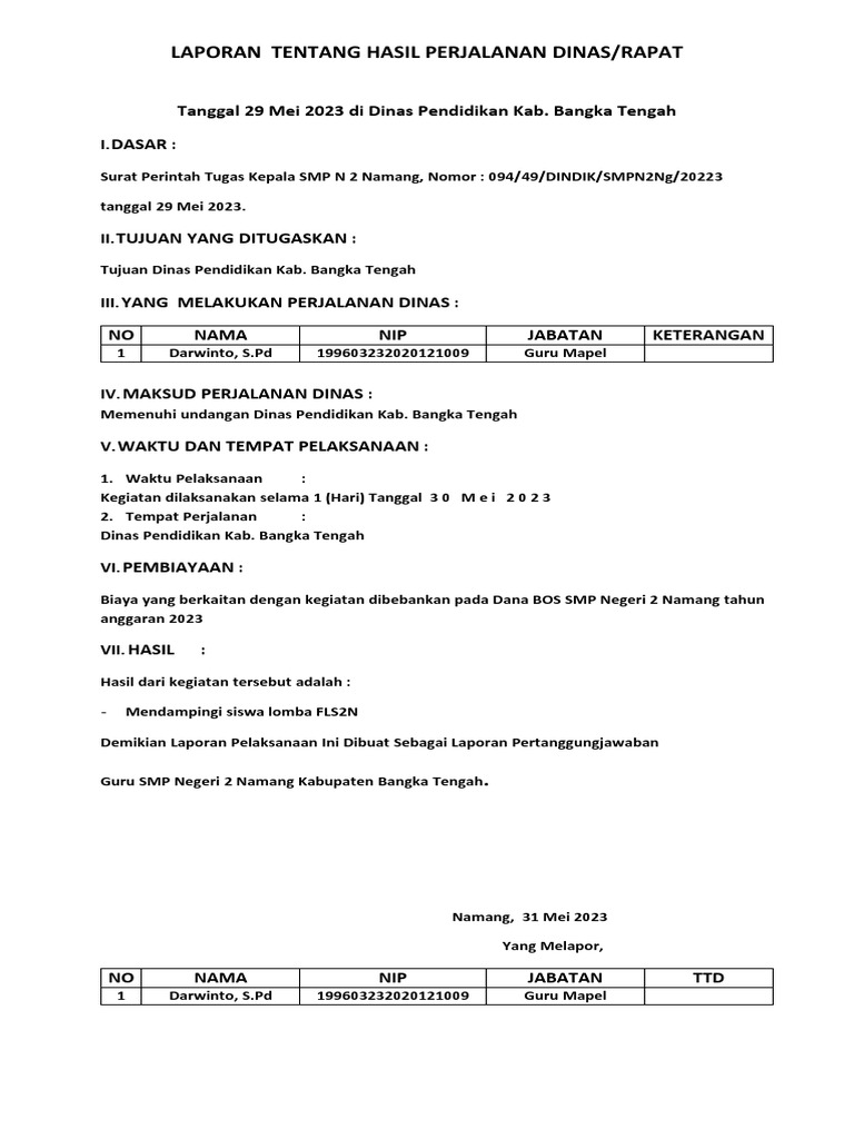 Notulen SPPD FLS2N Mei | PDF | Seni