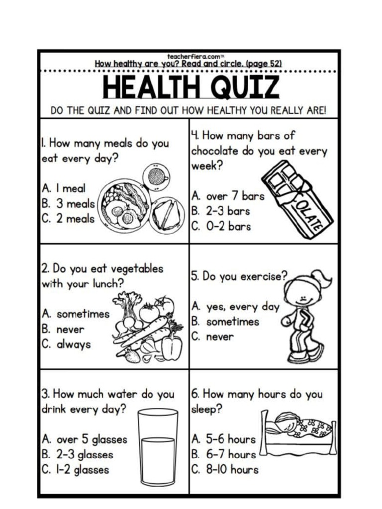 Healthy Quiz | PDF
