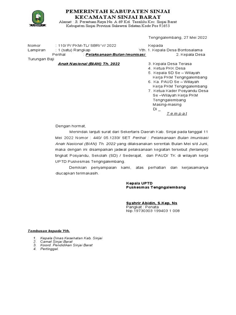 Surat Kecamatan | PDF