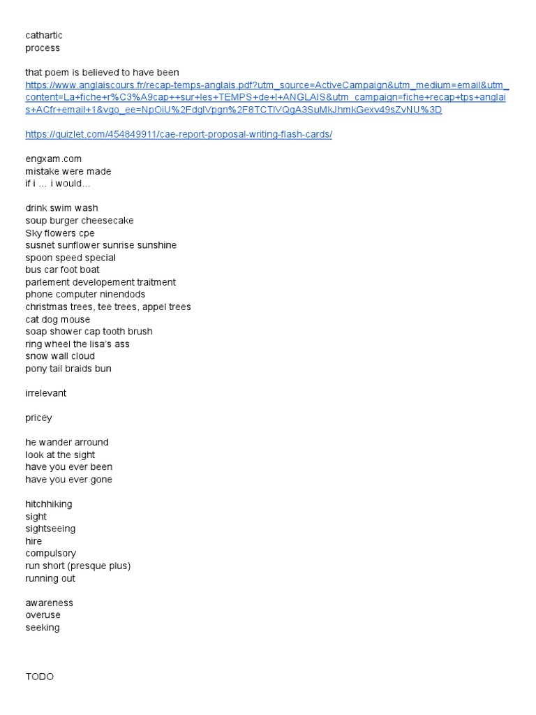 Anglais Cambridge Exam - Google Docs | PDF