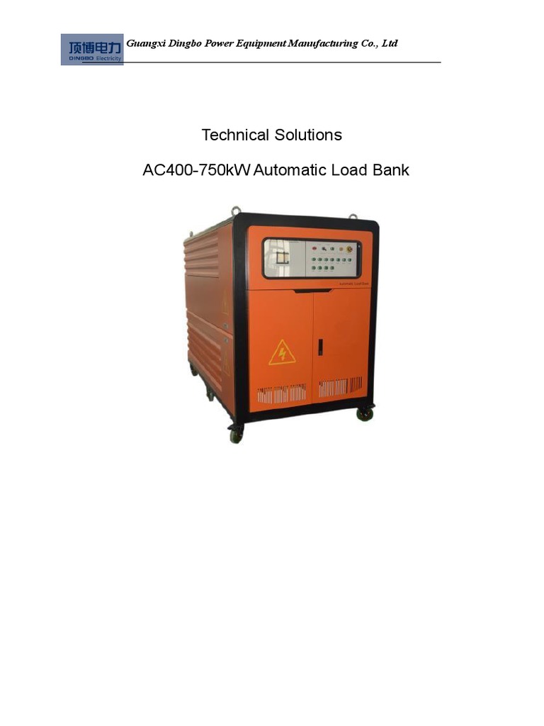 AC400-750kW Automatic Load Bank | PDF | Ac Power | Resistor