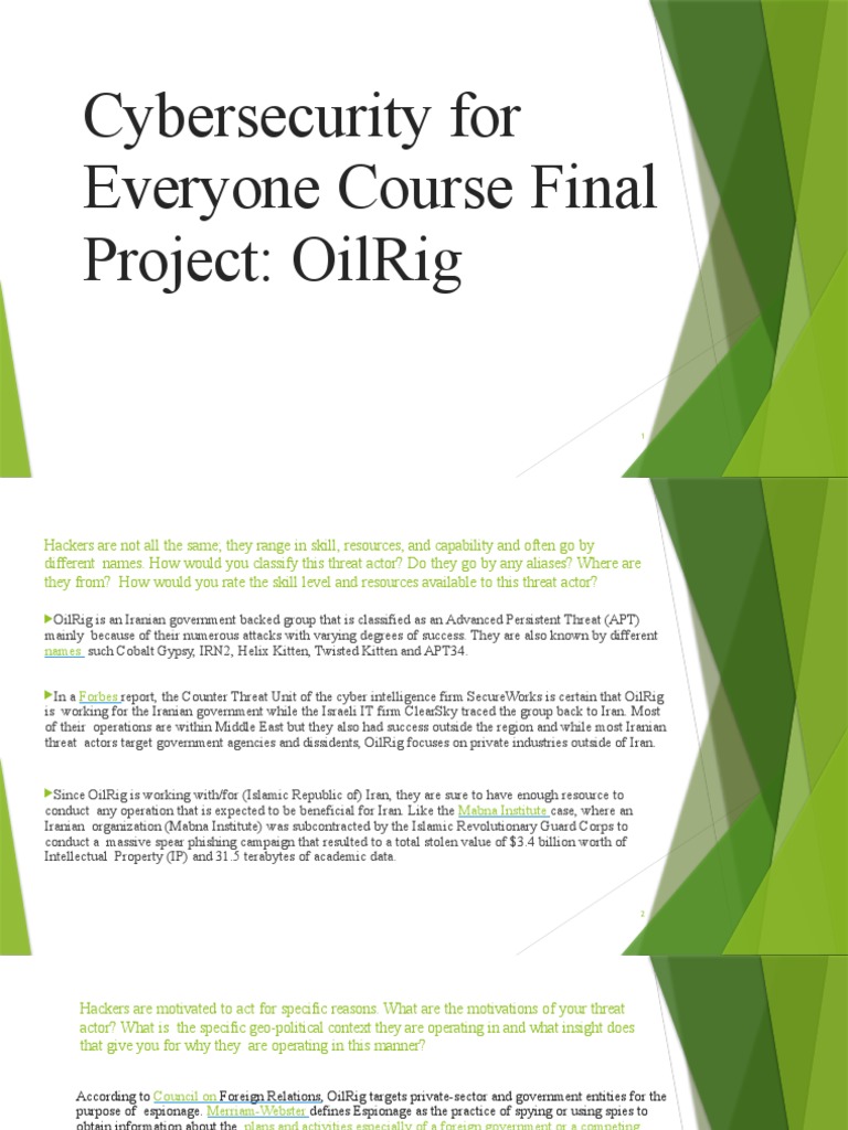 Final Assignment Pdf Malware Cyberwarfare