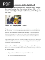 One Point Lesson Template | PDF