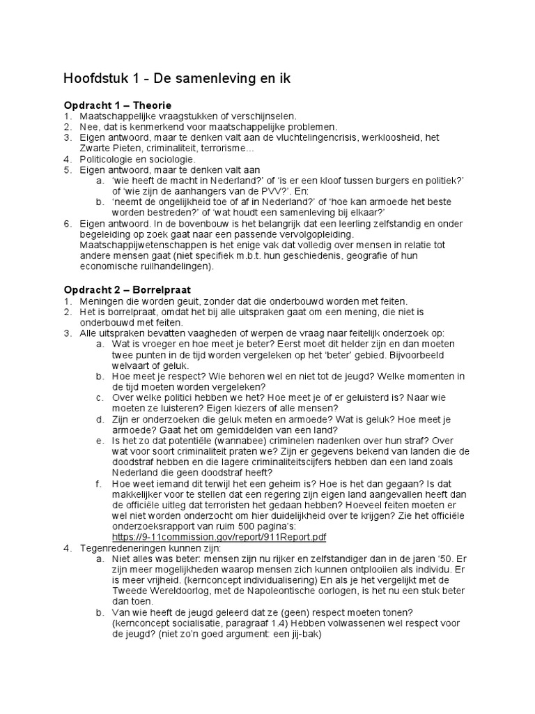 Antwoorden Opdrachten 1 2 A5 | PDF