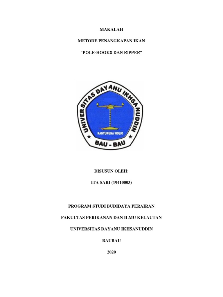 Makalah Pole Hook Dan Ripper Ita Sari 19410003 | PDF