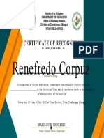 Esat Certification Sample Esat | PDF