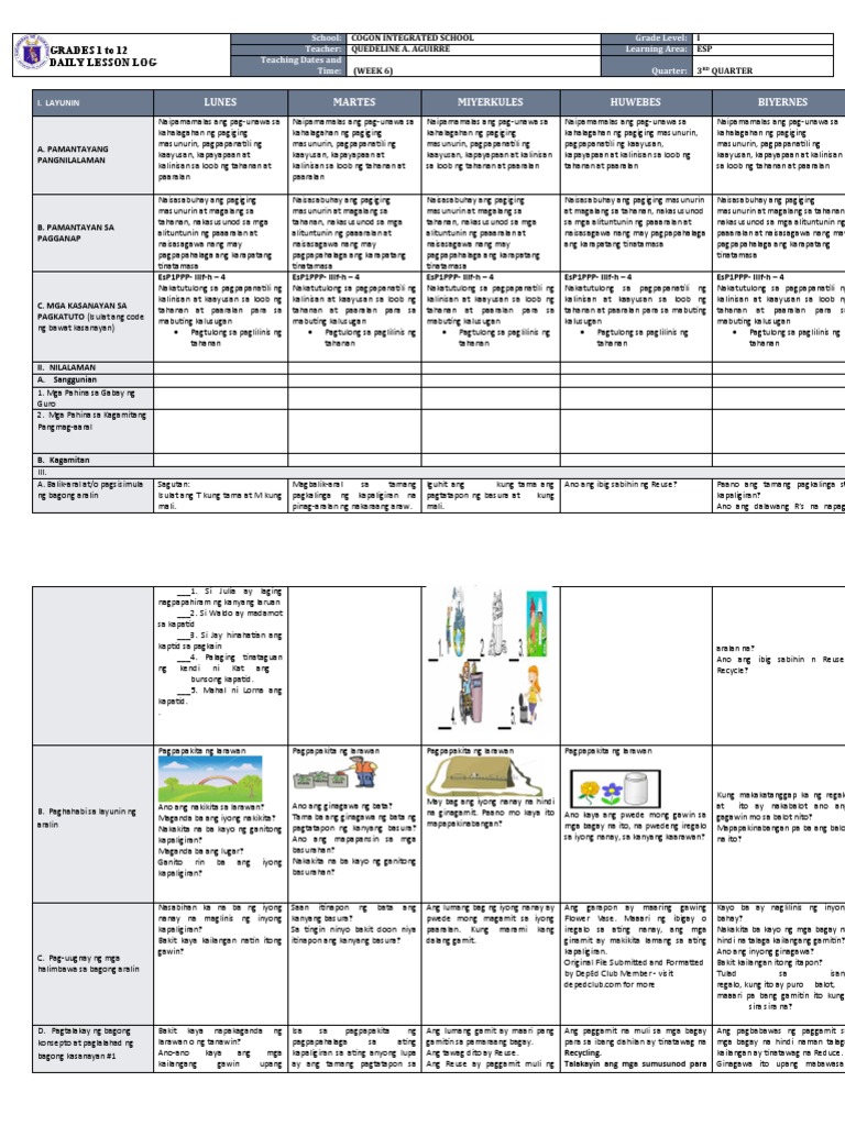 DLL - Esp 1 - Q3 - W6 | PDF
