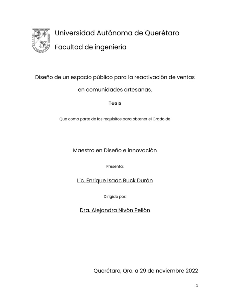 Tesis - Enrique Isaac Buck Durán - MDI | PDF