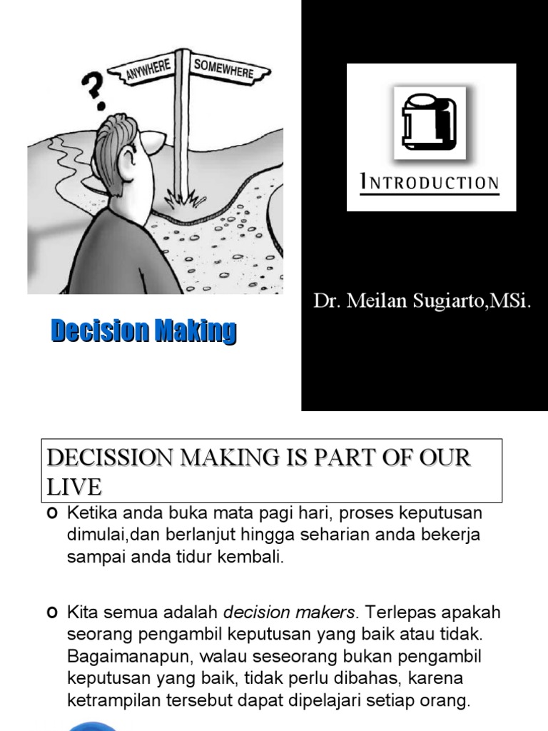 Contoh Pengambilan Keputusan Sehari-hari | PDF