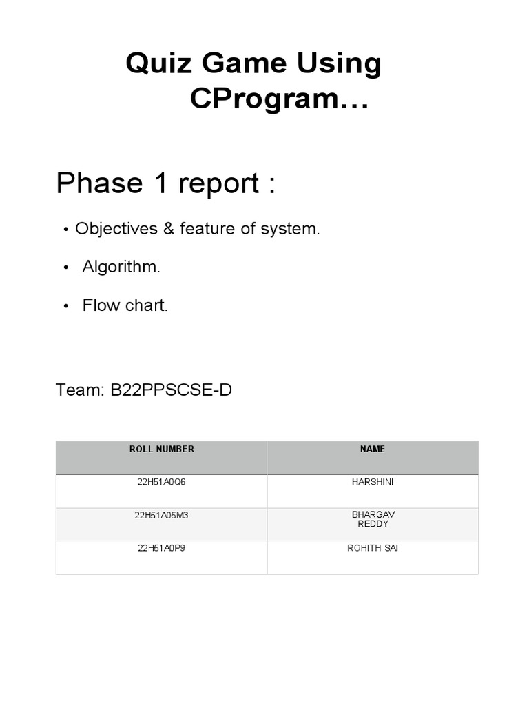 PPS Phase1 (Final) | PDF