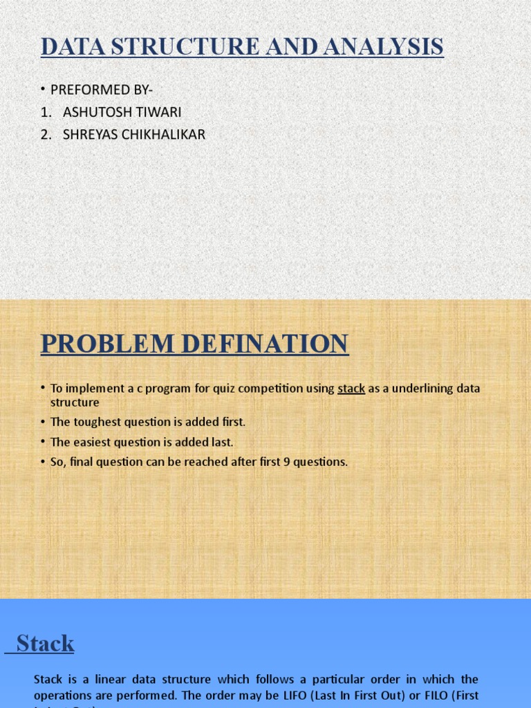 DATA STRUCTURE AND ANALYSIS | PDF | Computer Science | Formal Methods