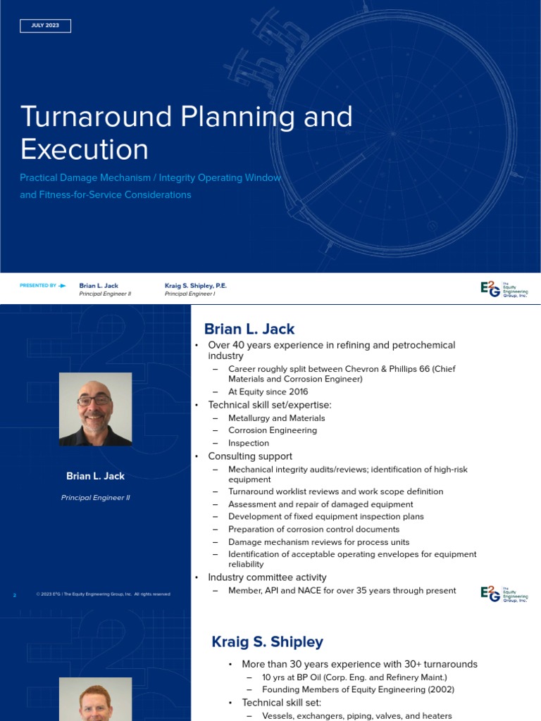Slides - Turnaround Planning and Execution | PDF | Pipe (Fluid ...