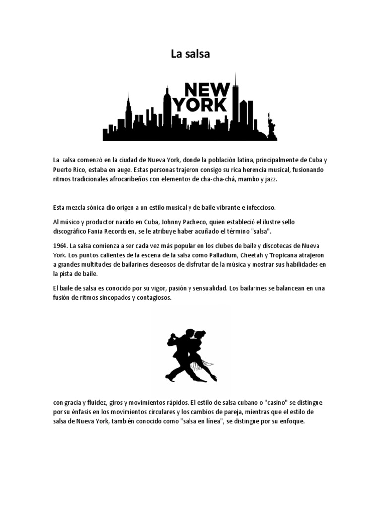 Historia y Artistas de la Salsa | PDF | Bailes | Entretenimiento