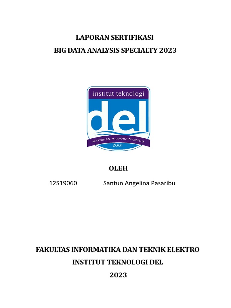 12S19060 - Santun Angelina Pasaribu - Laporan Sertifikasi Big Data ...