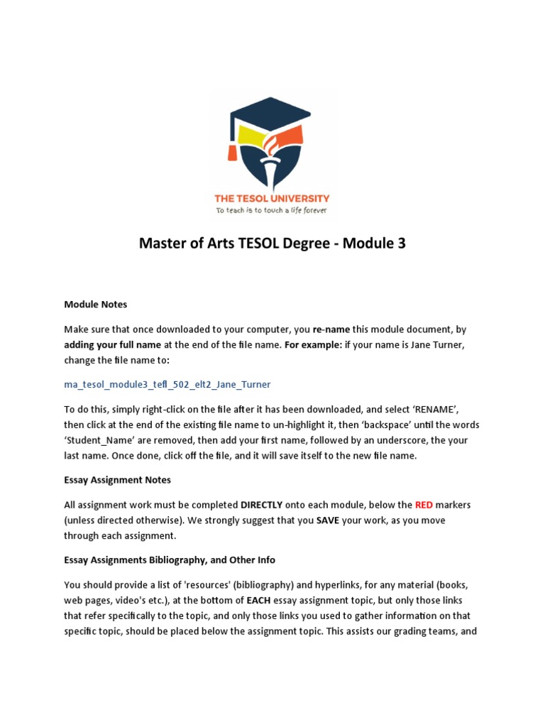 Ma Tesol Module3 Tefl 502 Elt2 Paata Charashvili | PDF | Lesson Plan ...