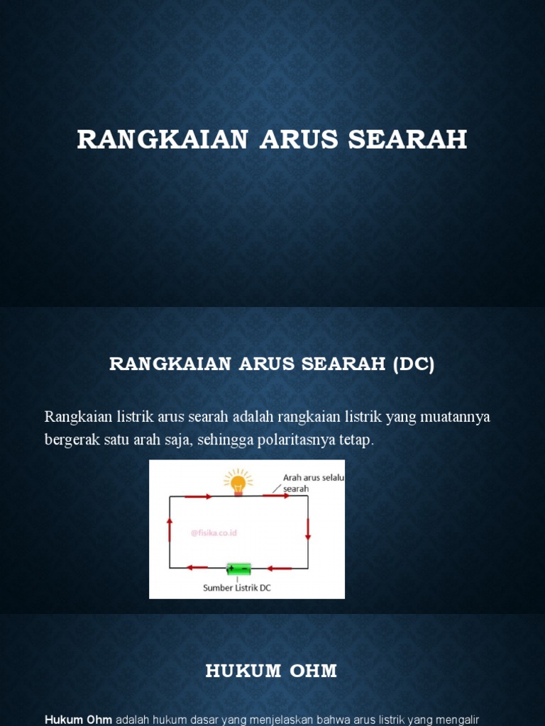 Rangkaian Arus Searah | PDF