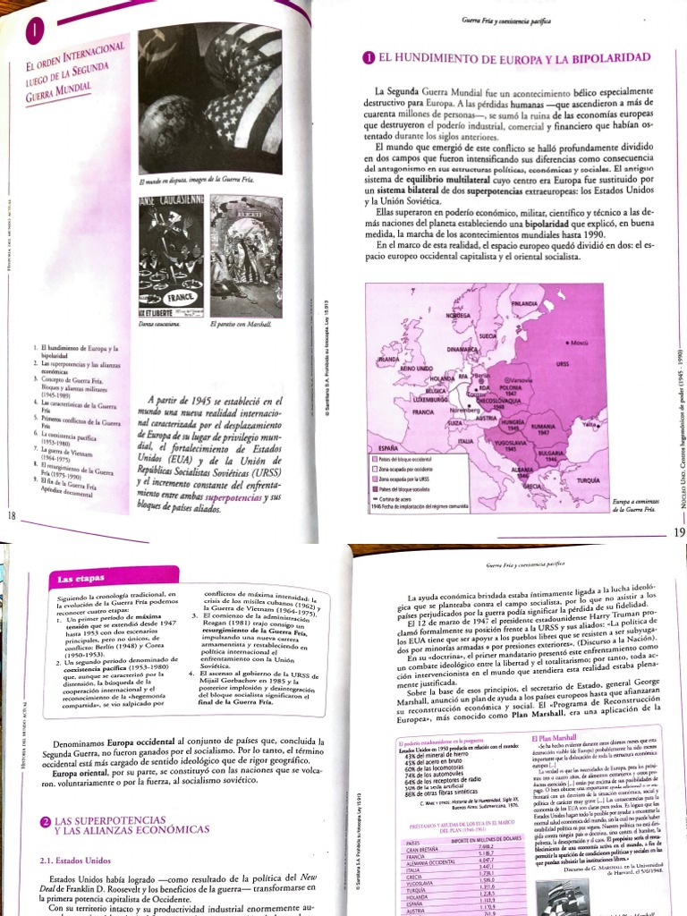Guerra Fria Santillana (Material 1) | PDF | Europa | Relaciones ...
