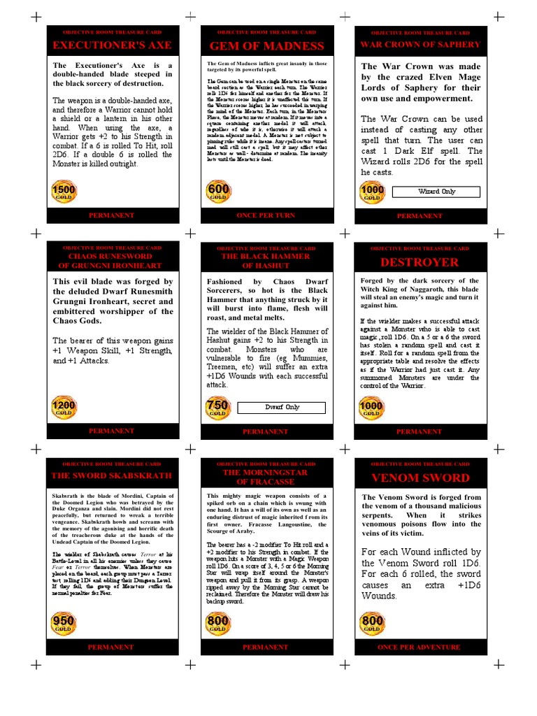 Objective Cards | PDF