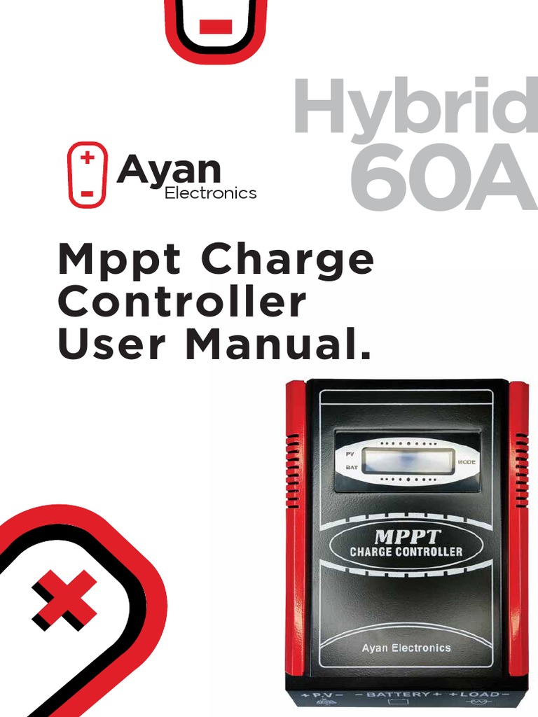 60A Hybrid Manual | PDF | Solar Panel | Battery Charger