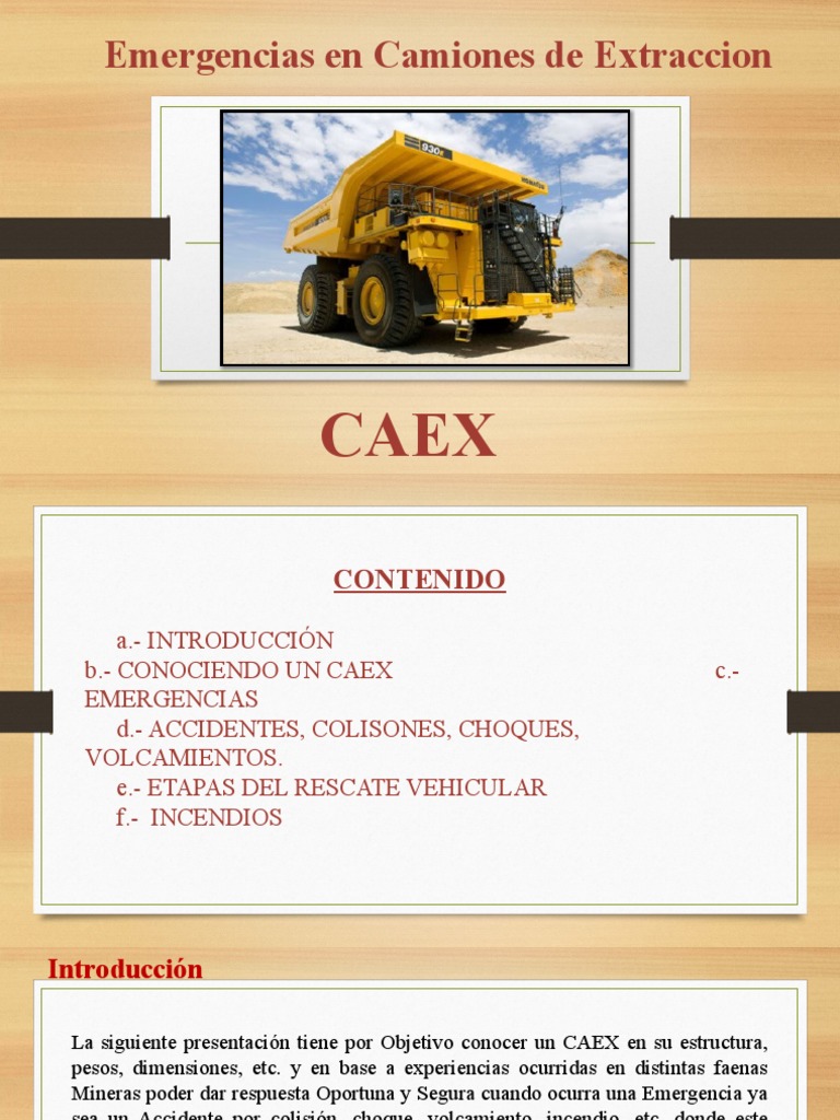 Emergencias en Caex 930e | PDF | Neumático | Camión