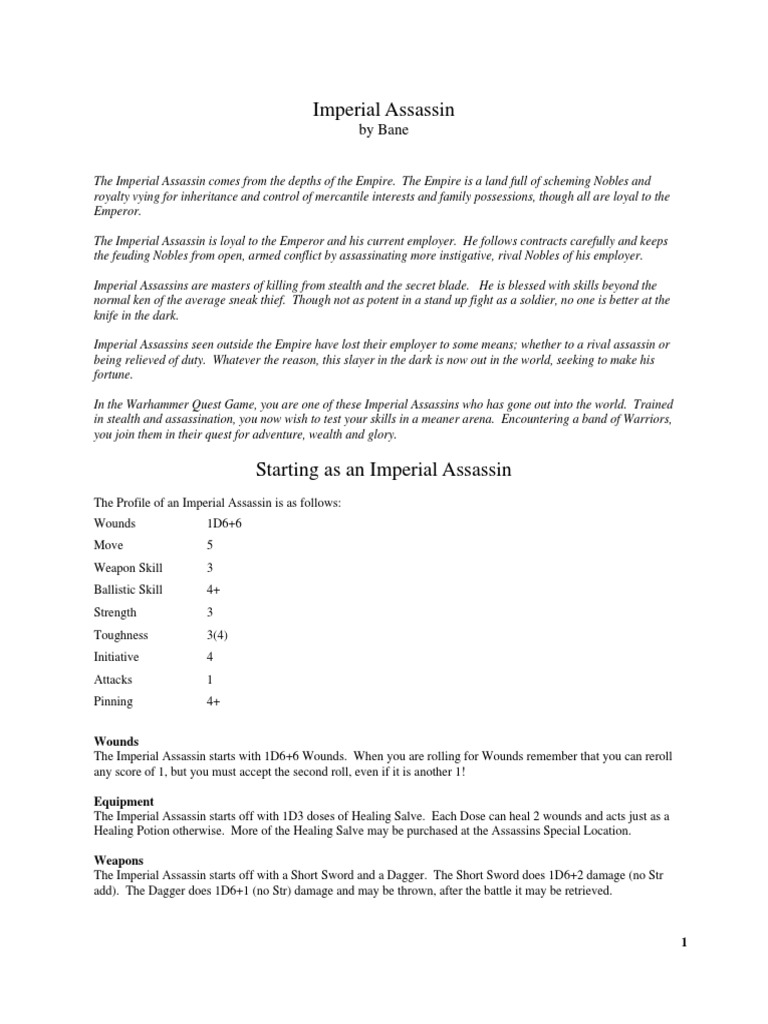 JM Imperial Assassin | PDF | Sword | Assassination