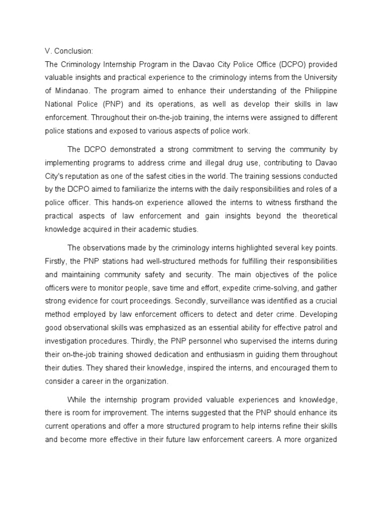 Group 5. Conclusion | PDF | Internship | Job Hunting