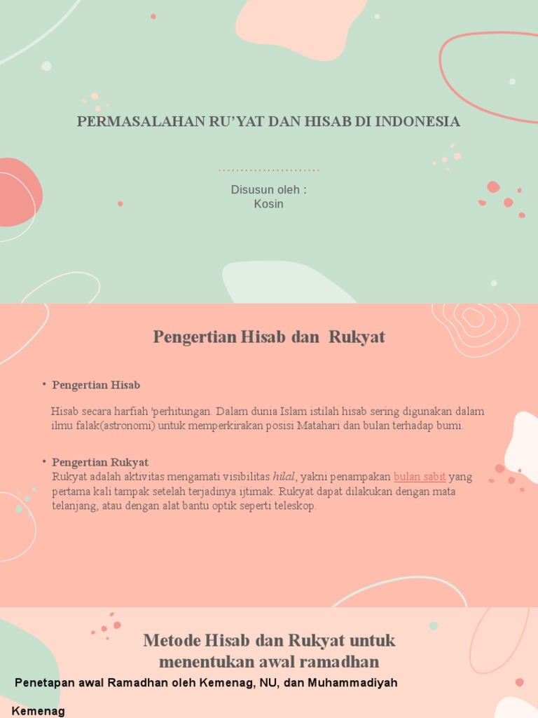 Metode Hisab dan Rukyat Awal Ramadhan | PDF