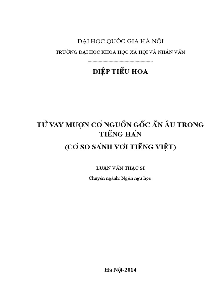 [123doc] - tu-vay-muon-co-nguon-goc-an-au-trong-tieng-han-co-so-sanh-voi-tieng-viet | PDF