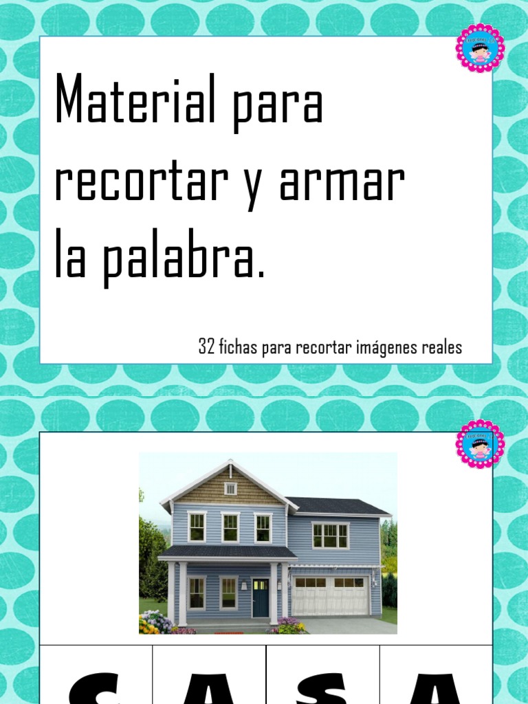 Armar Palabras Con 4 Letras Imagenes Reales | PDF