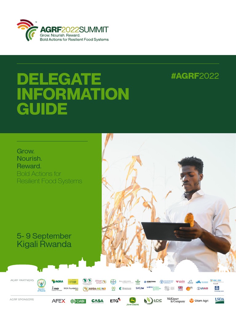 AGRF 2022 Delegate Guide Rwanda | PDF | Travel Visa | Identity Document