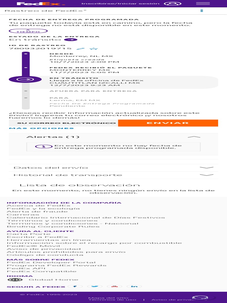 Detailed Tracking | PDF