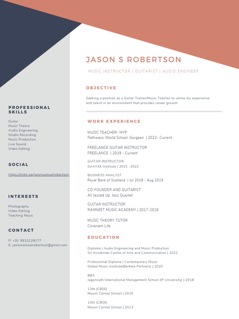 Jason Resume | Download Free PDF | Teachers