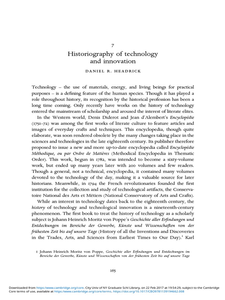 History of Technology and Innovation | PDF | Museum | Sociocultural ...