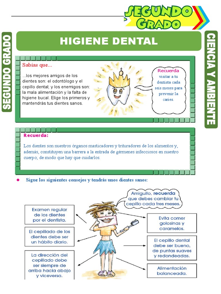 Cuidado Dental Infantil: Actividades y Consejos | PDF