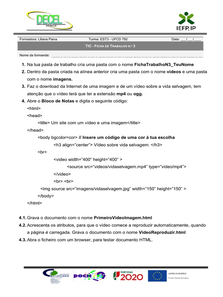 Ficha_Trabalho_N3 | PDF