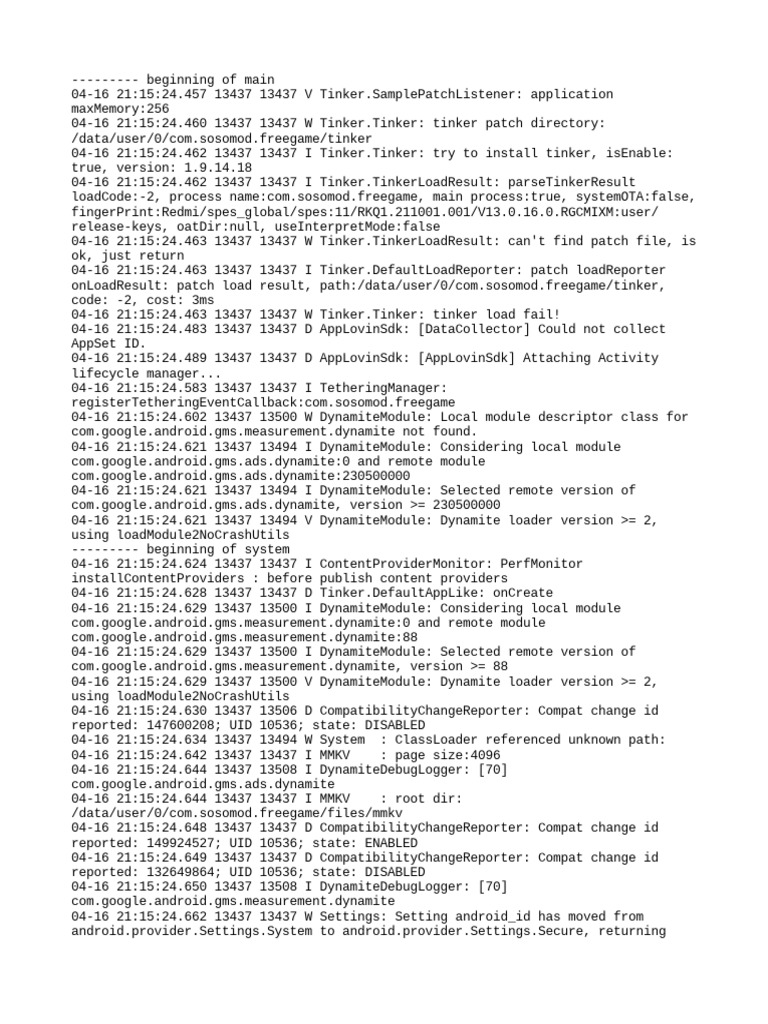 Eegame Logcat | PDF | Library (Computing) | Java (Programming Language)