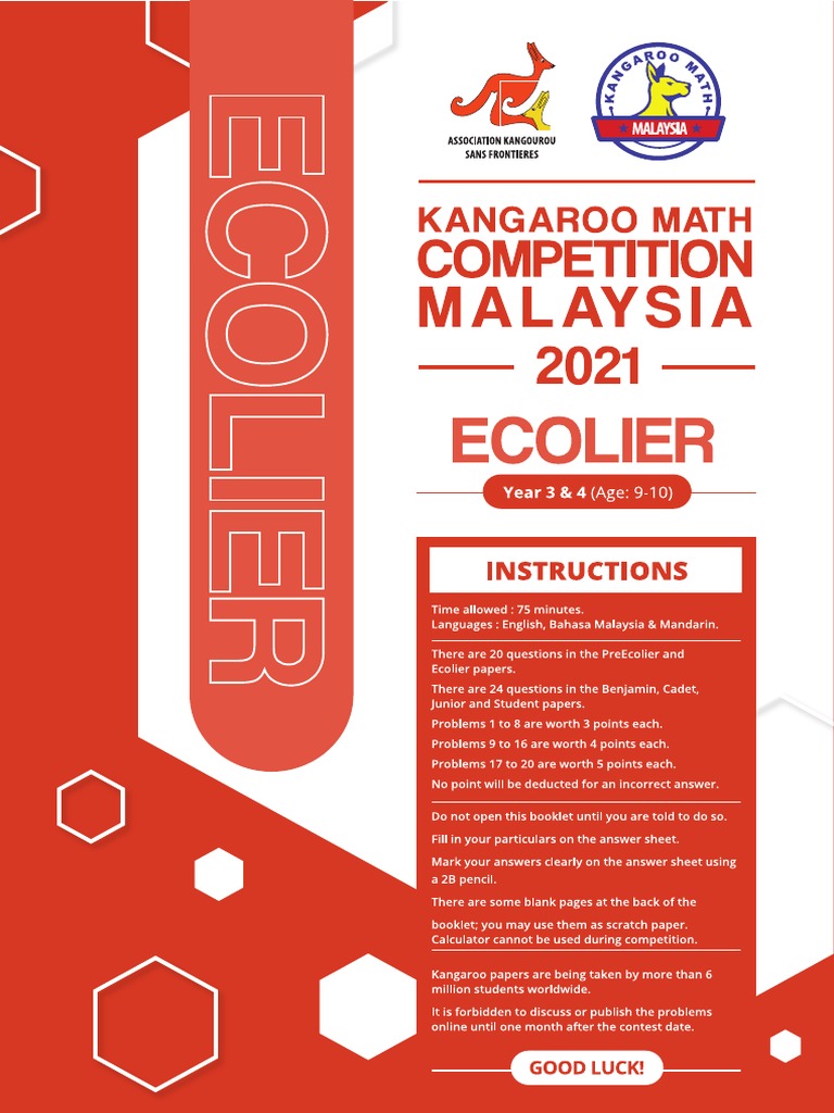 KMC2021 Ecolier | PDF