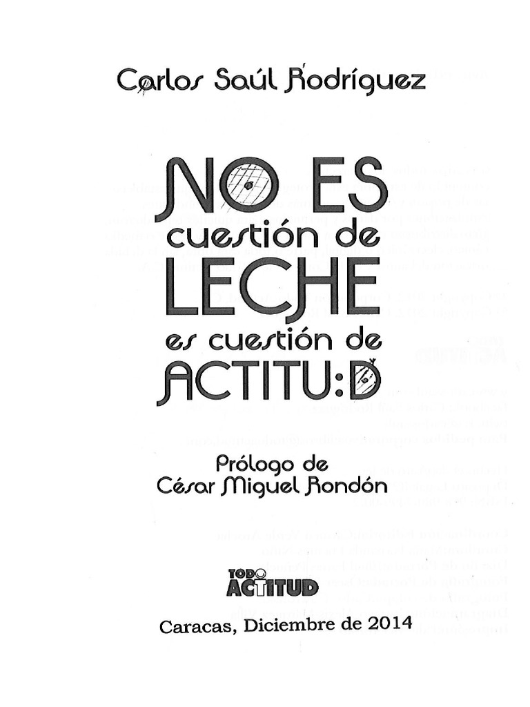 No Es Cuestion de Leche | PDF No Es Cuestion de Leche | PDF