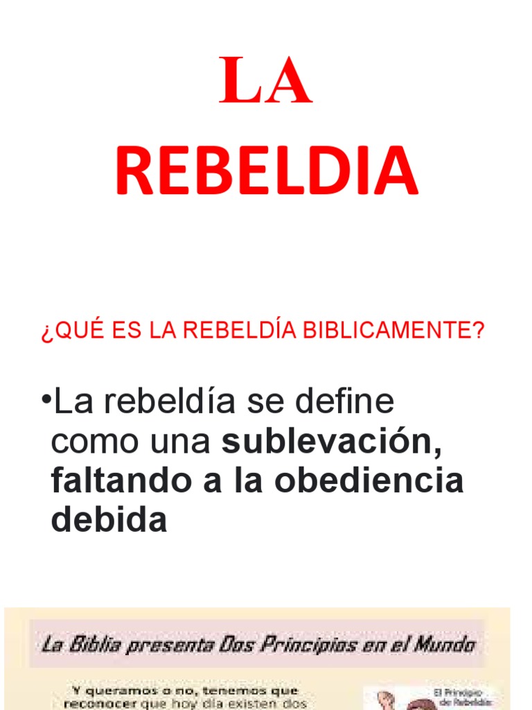 La Rebeldia | PDF