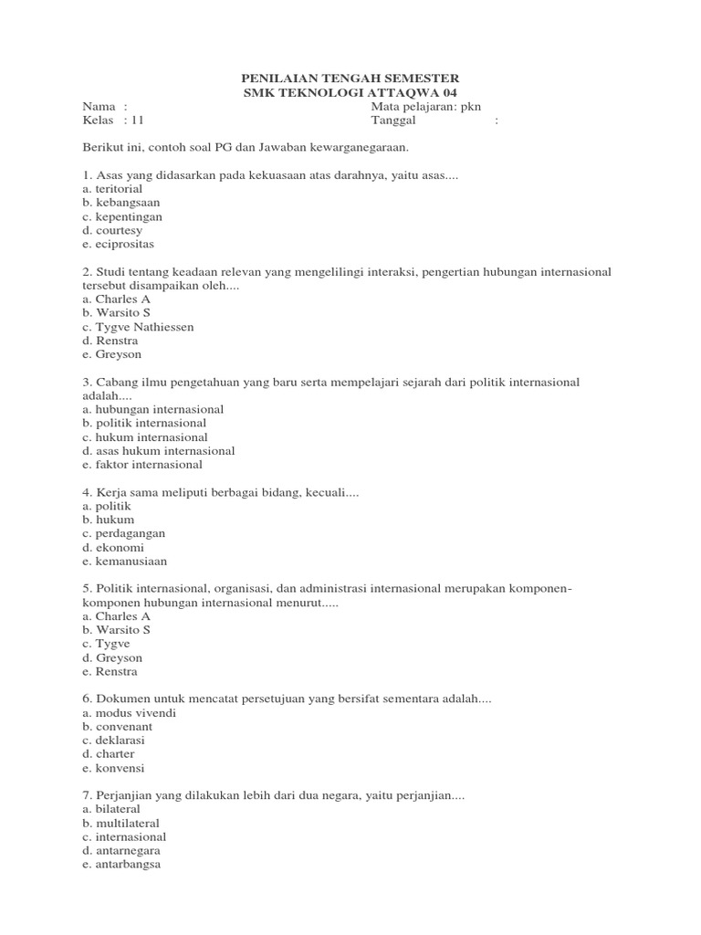 PKN Kelas 11 | PDF | Politik | Ilmu Sosial